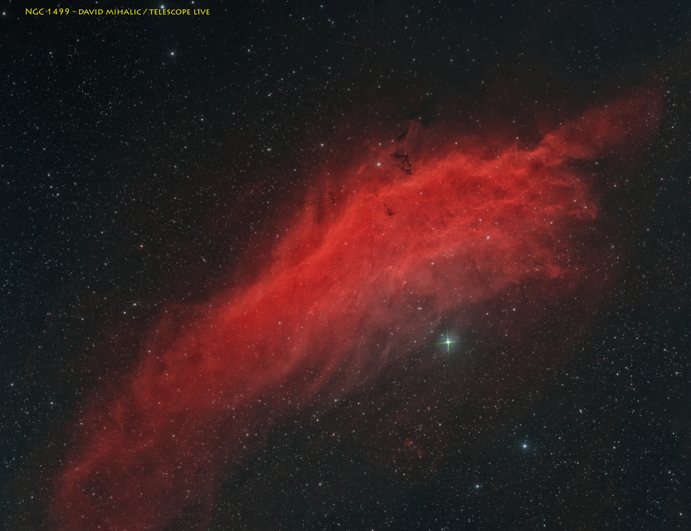 NGC 1499 - California Nebula in Perseus | Telescope Live